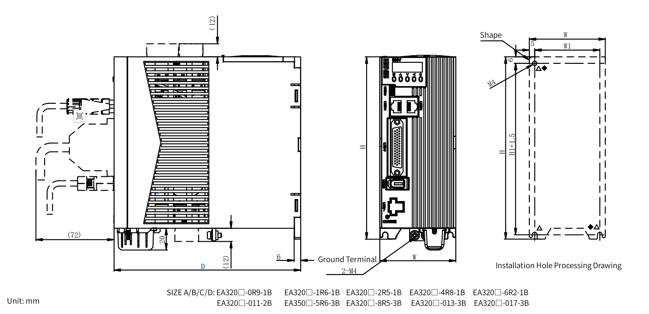 EA320 Pulse-Type Servo Drives
